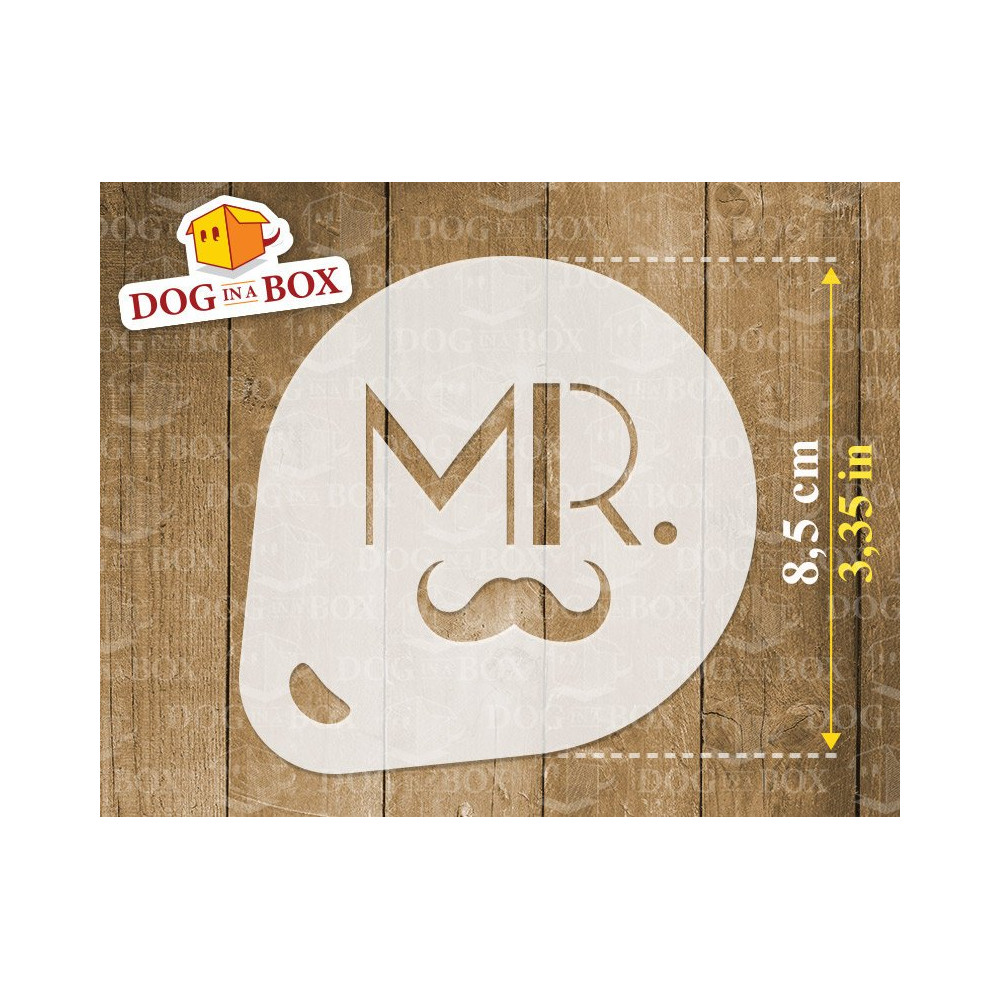 Mr & Mrs stencil (set of 3) Cappuccino and Coffee cocoa powder decor ...