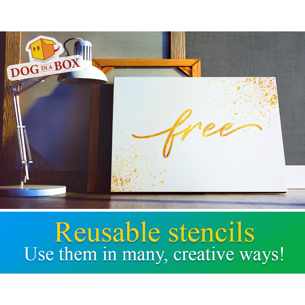 Free stencil - Reusable stencil for home decor. Motivational words ...